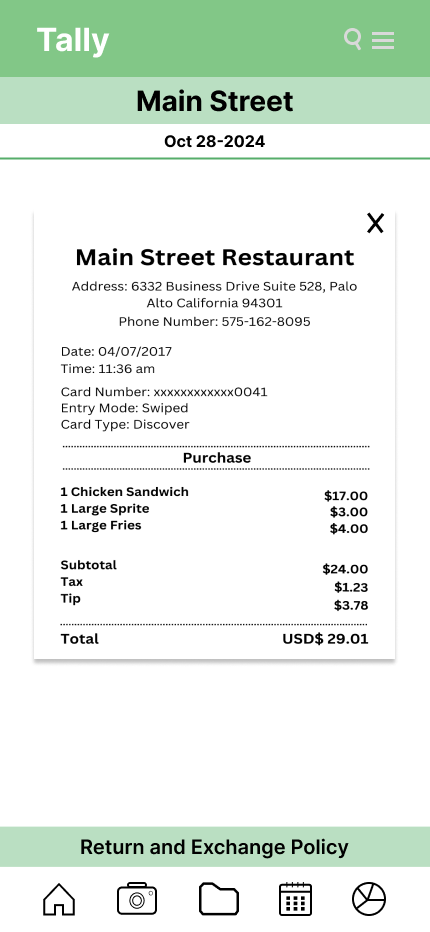 Tally Receipts - Instantly Capture Digital Receipts